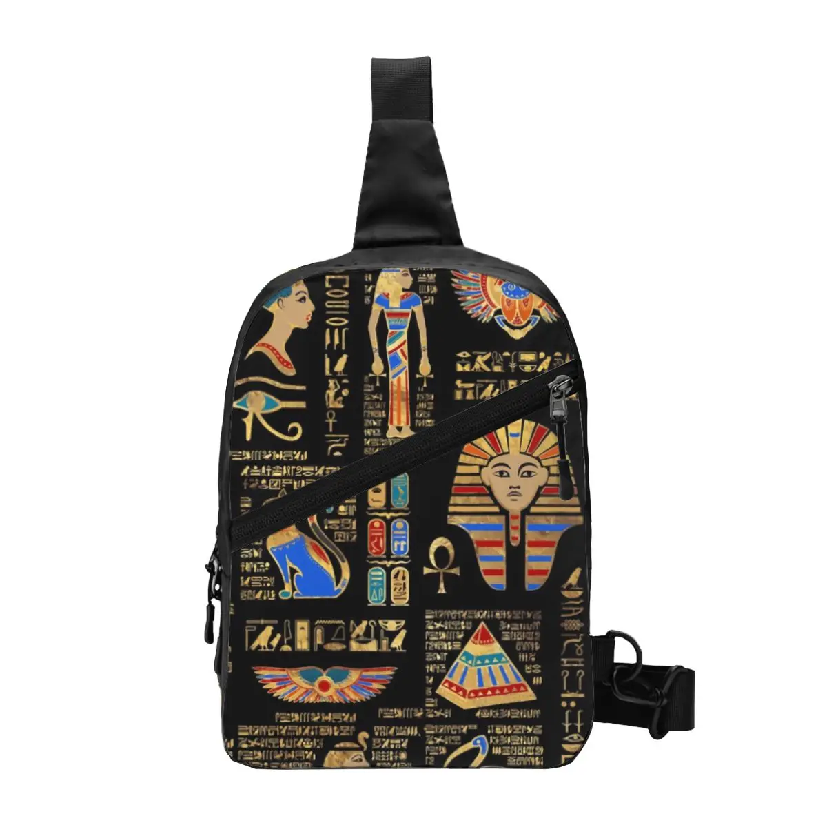 Customized-Egyptian-Hieroglyphs-And-Deities-Sling-Bags-Men-Cool-Egypt ...