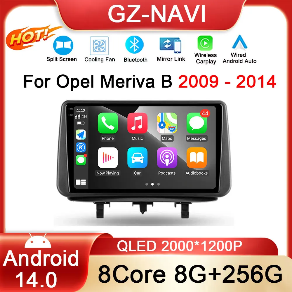 Android-14-For-Opel-Meriva-B-2009-2014-Carplay-Car-Radio-Multimedia ...