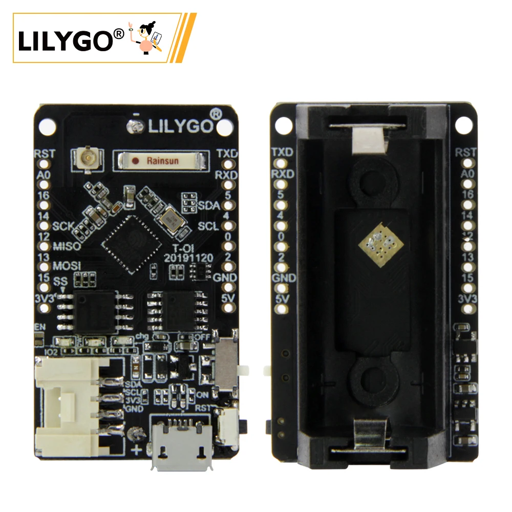 LILYGO-TTGO-T-OI-ESP8266-Wireless-WIFI-Module-Rechargeable-16340-Battery-Holder-With-Grove ...