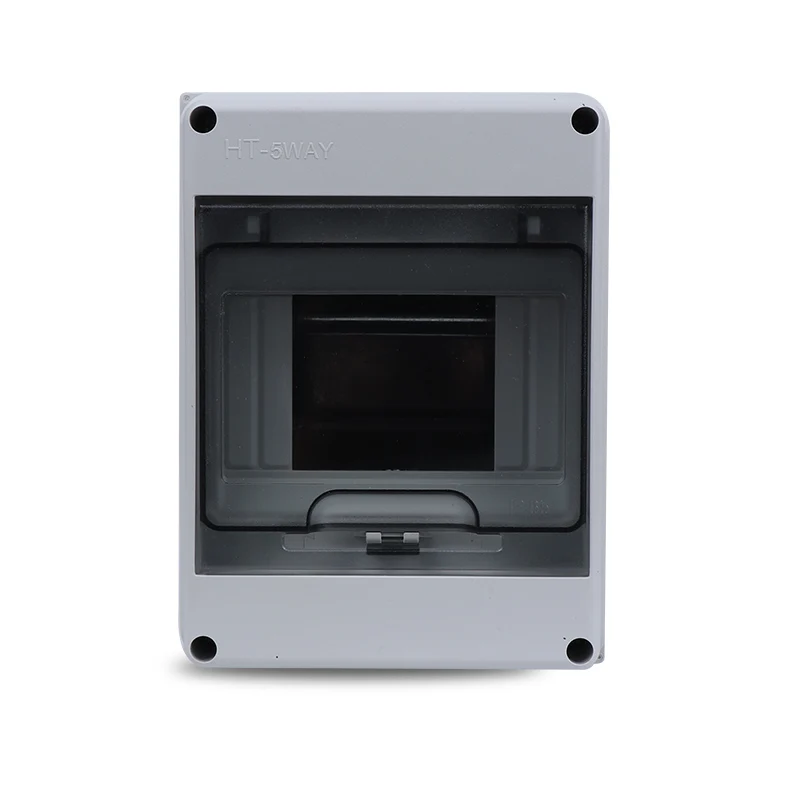 5 way plastic power box HT 5 waterproof MCB box panel installation ...