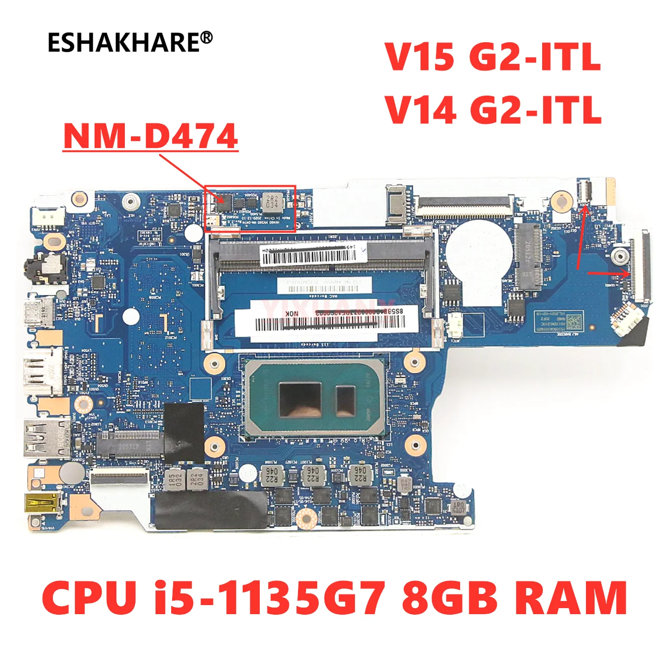 HV460-HV560-NM-D474-For-Lenovo-V14-G2-ITL-V15-G2-ITL-Laptop-Motherboard ...