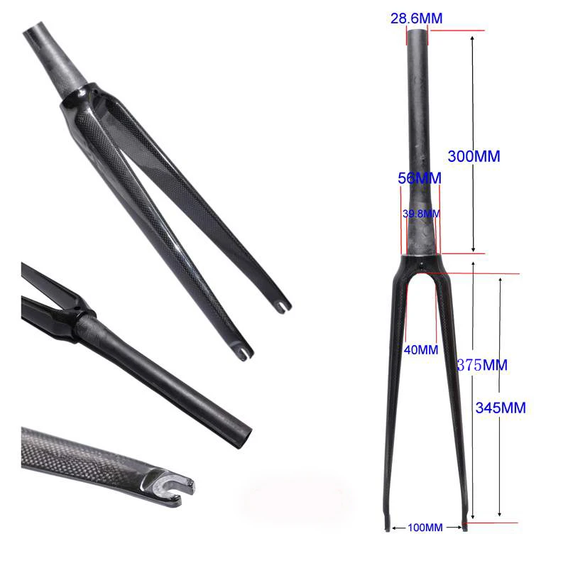 Full-Carbon-Fiber-Road-Bicycle-Fork-700C-Bike-Hard-Forks-Cone-Tube-39 ...