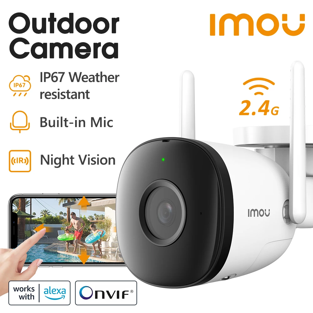 IMOU-Wifi-Outdoor-Camera-Bullet-2C-2MP-Surveillance-IP-Camera-Automatic ...