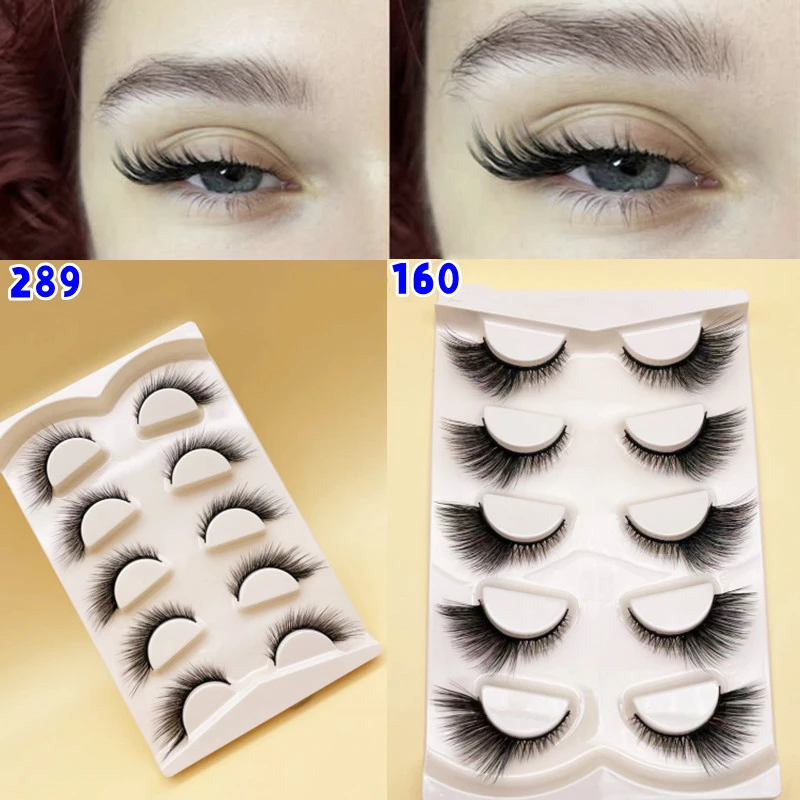 Faux Mink Lash Winged Faux Eyelashes Natural Long Lashes For Eyelash ...