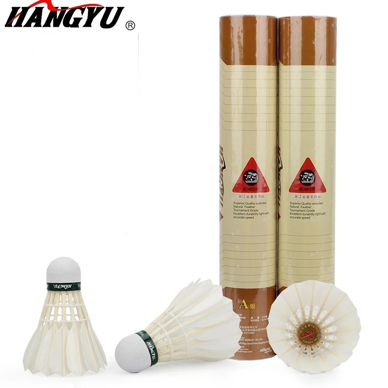 HANGYU-GOLDEN-1-A-duck-Feather-Shuttlecock-Badminton-Shuttlecocks-Ball ...