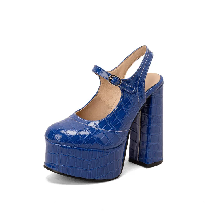 Large-size-Oversize-Big-size-platform-shoes-Thick-Heel-Super-high-heel ...