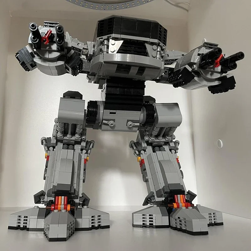 MOC-Robocops-ED-209-Robot-Mecha-Building-Blocks-Set-Mechanical-War ...