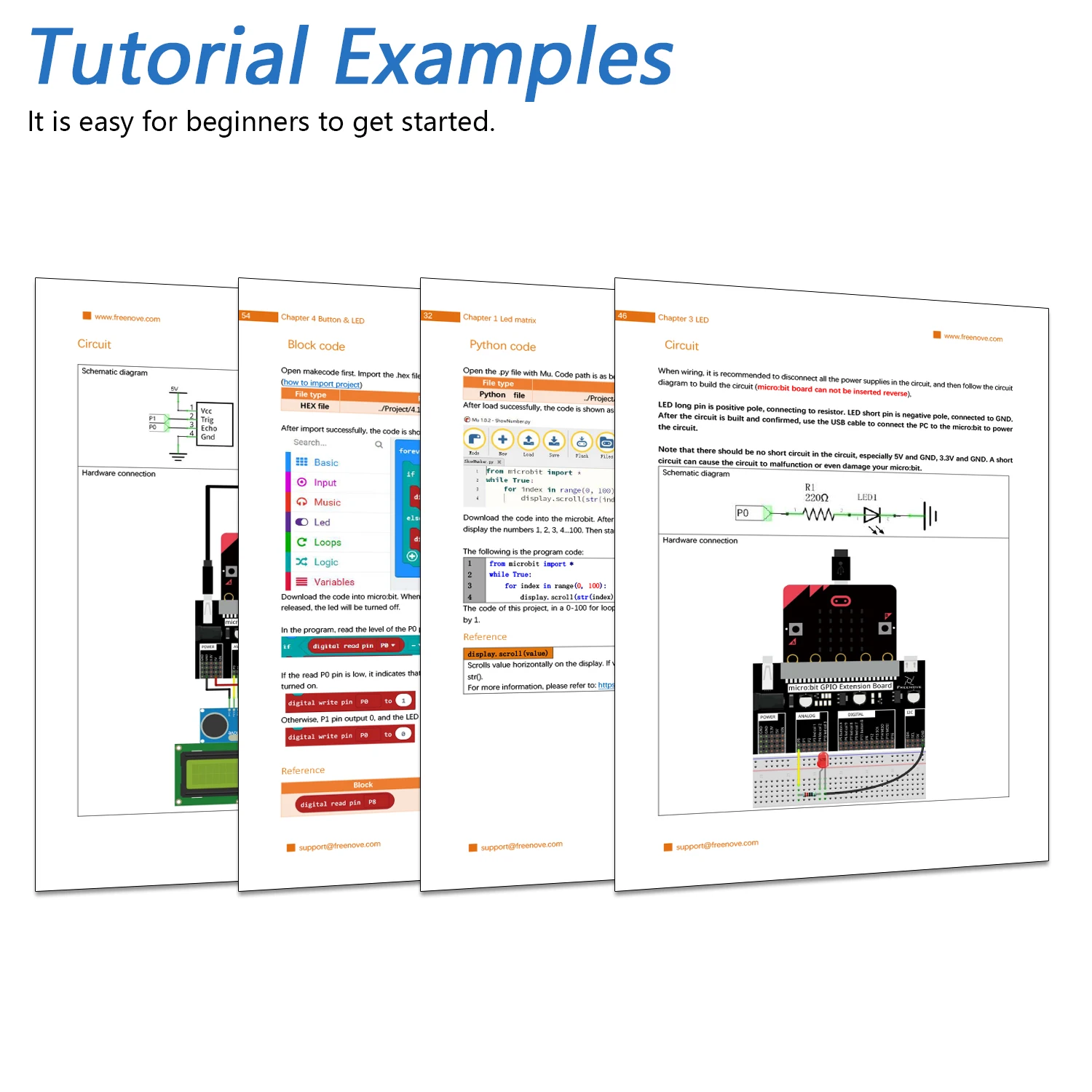 Freenove Super Starter Kit para BBC micro:bit V2, Tutorial detallado de 266 páginas, 192 ...