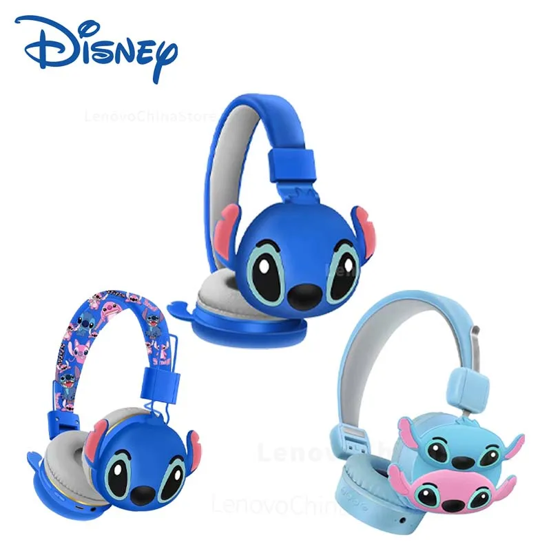 Stitch-Headphones-Disney-Foldable-Kids-Headsets-Wireless-Earphones-Bluetooth-HIFI-Stereo-Sound ...