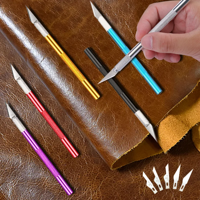 Metal-Carving-Knife-Tool-Art-Hand-Multitool-With-Cutter-Blades-Leather ...