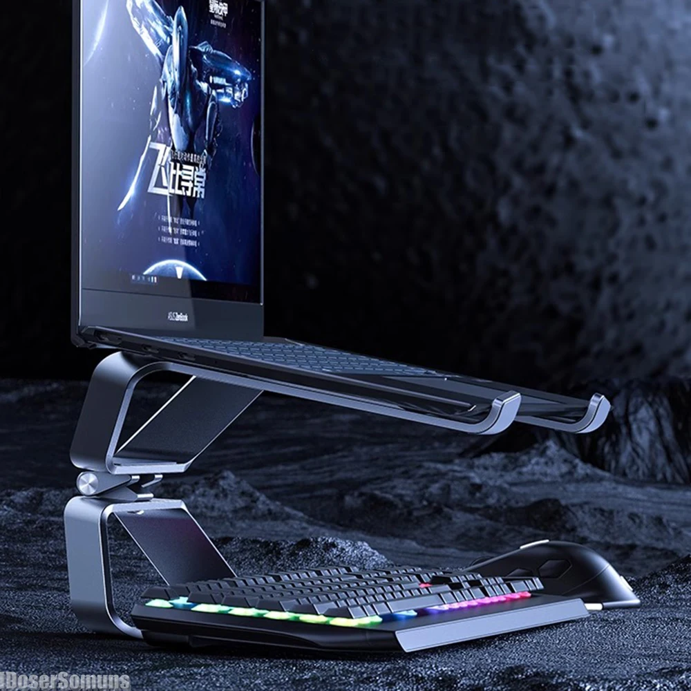 Computer-Stand-Laptop-Bracket-Desktop-Suspended-Raised-Rack-Adjustable ...
