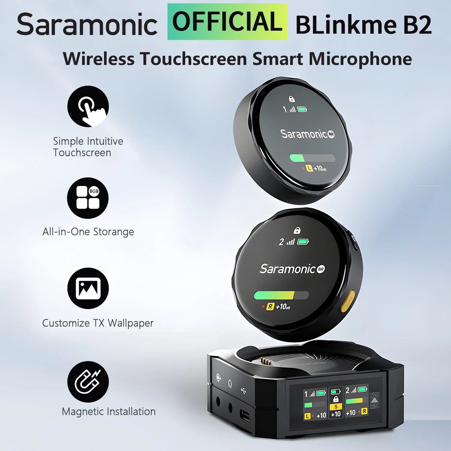 Saramonic-BlinkMe-B2-Wireless-Lavalier-Lapel-Microphone-for-iPhone ...