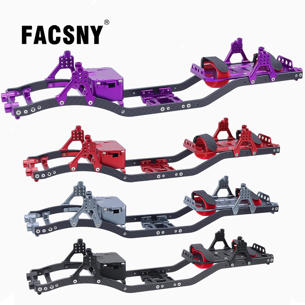 313mm-Wheelbase-Carbon-Fiber-Girder-CNC-Metal-Chassis-Frame-Body-Kit ...