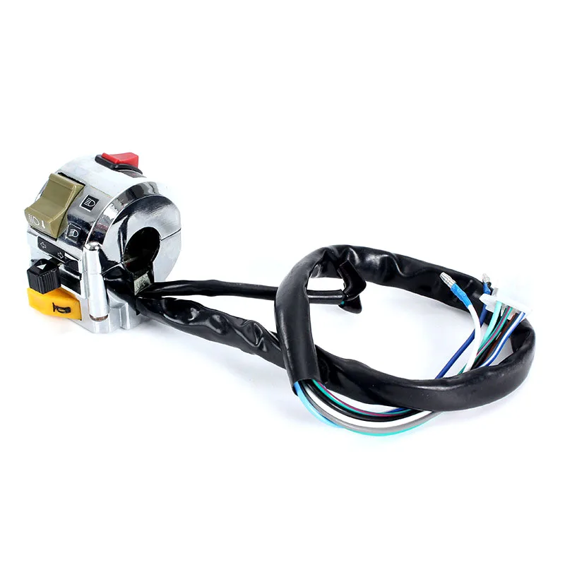 22mm-Universal-Motorcycle-Handle-Bar-Switches-With-Choke-Horn-Turn ...