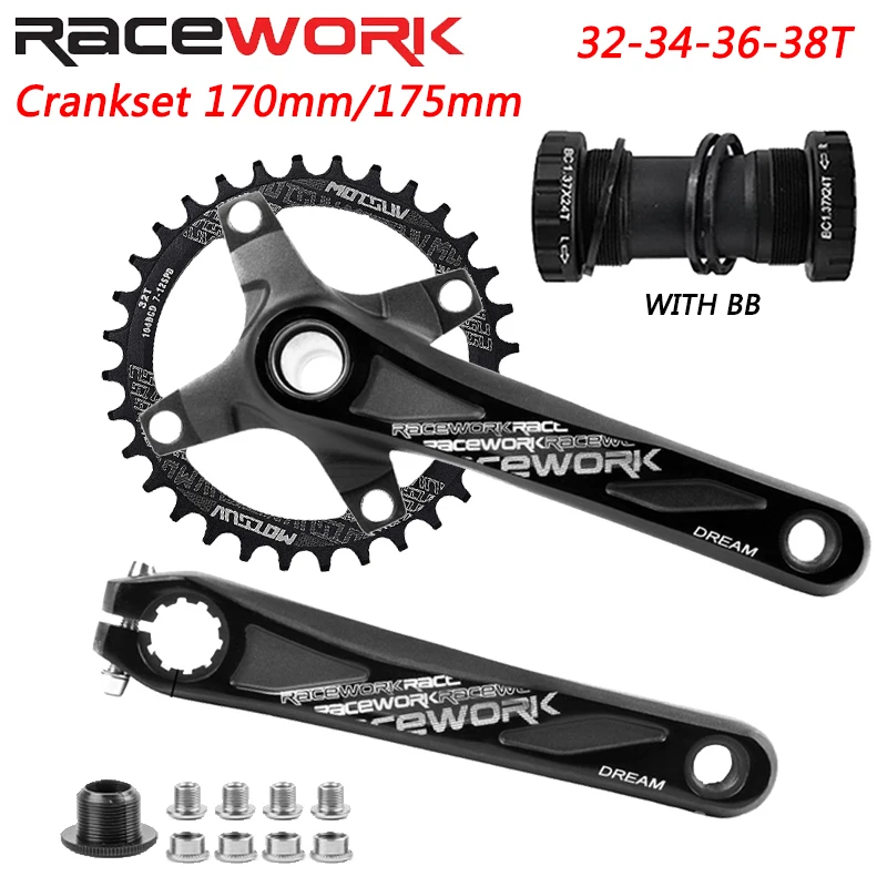 Racework-Alum-nio-Alloy-Bike-Crankset-104BCD-Chainwheel-Chainring ...