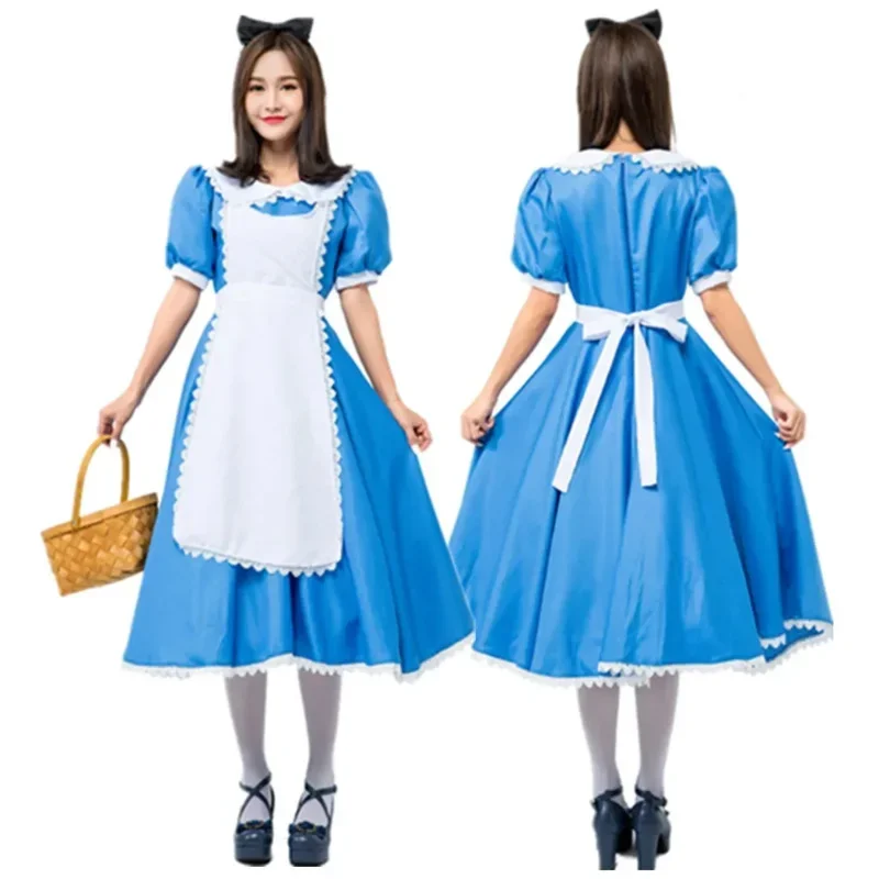 Costumes d'Halloween pour femmes, mascarade de fête Alice au pays des ...