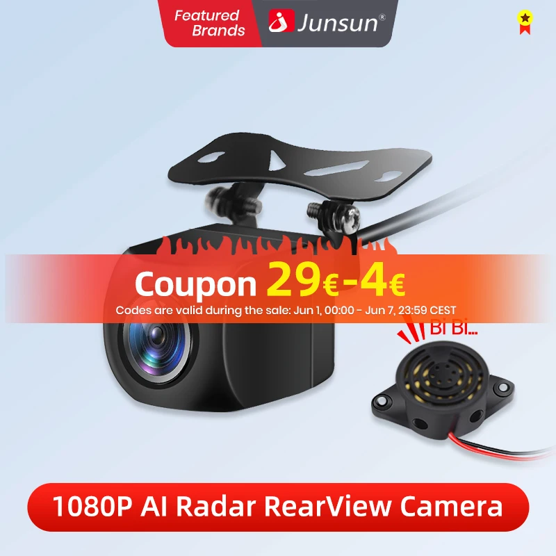 Car-Rearview-Camera-AHD-1080P-Radar-Alarm-WaterProof-145-Wide-Angle ...