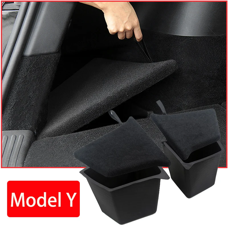 Car-Trunk-Side-Storage-Box-For-Tesla-Model-Y-2023-2024-Organizer ...