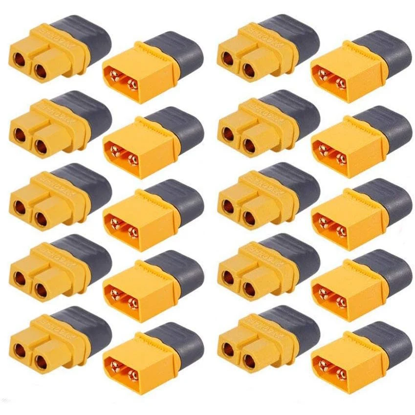 10Pair XT60H (XT60 Uograde) Male Female Bullet Connectors Plugs for RC ...