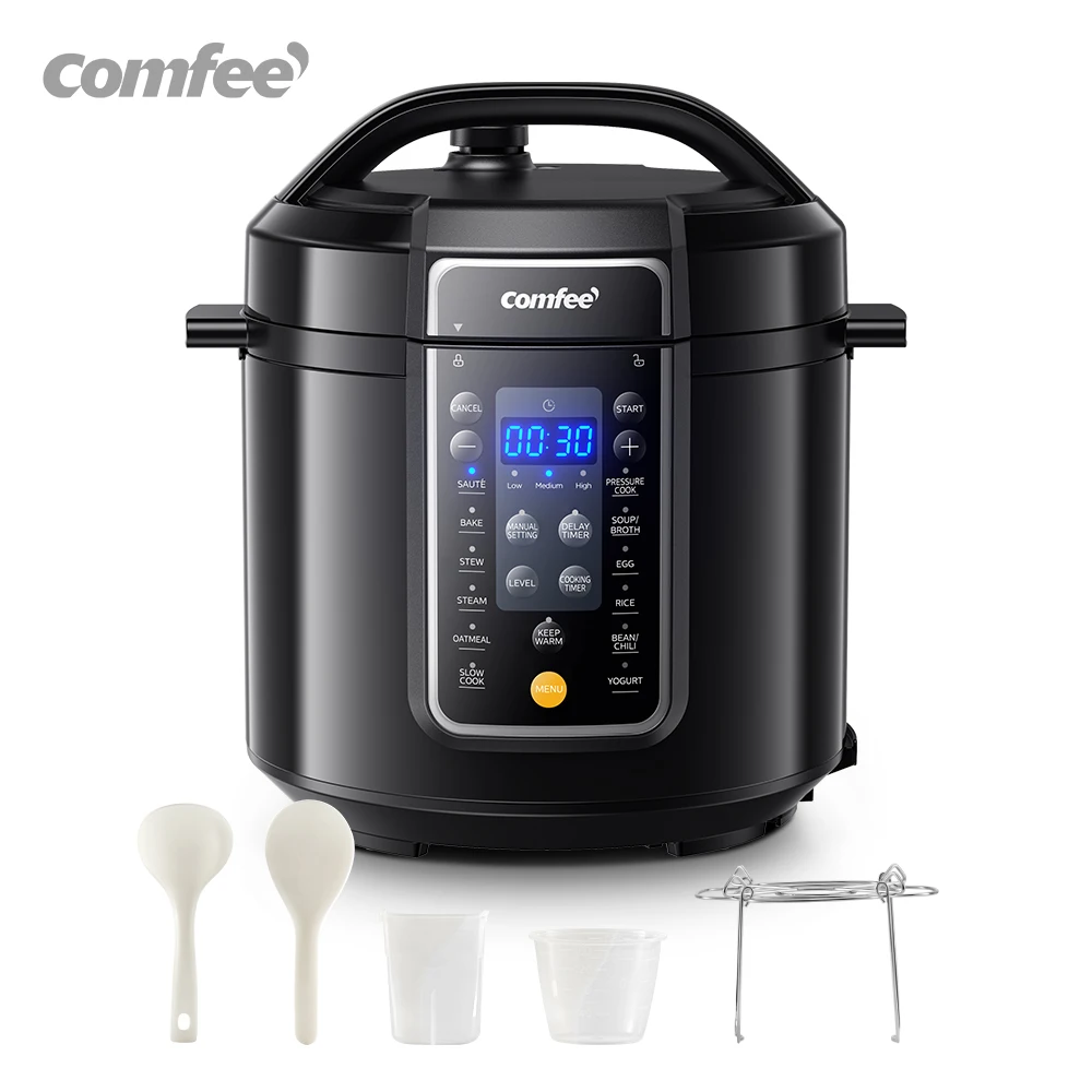 COMFEE-6-Quart-9-in-1-Electric-Pressure-Cooker-13-Presets-Instant-Multi ...