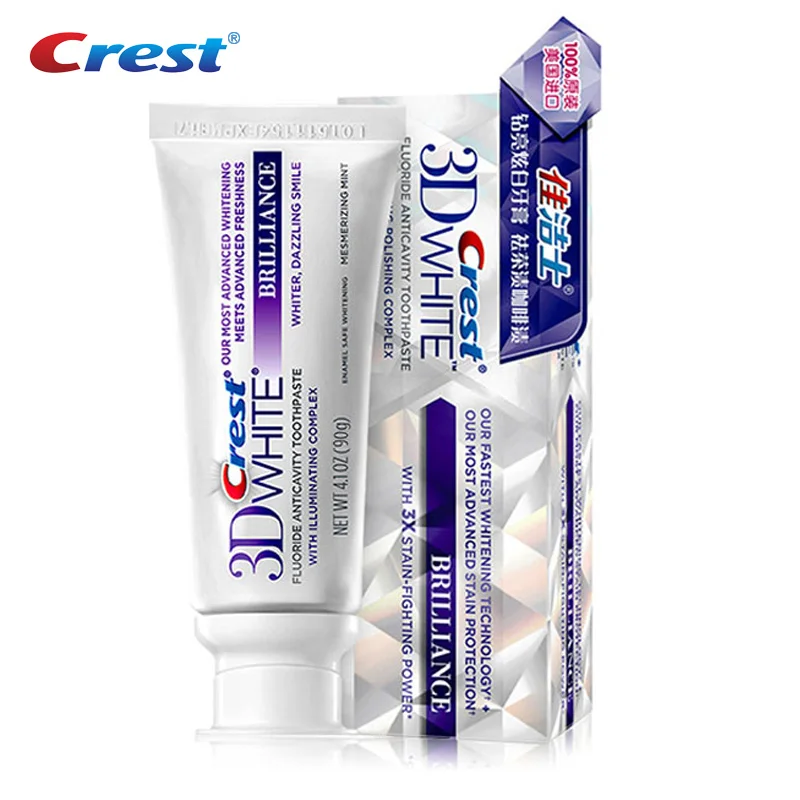 Crest 3d White Toothpaste Brilliance Fluoride Anticavity Complex ...
