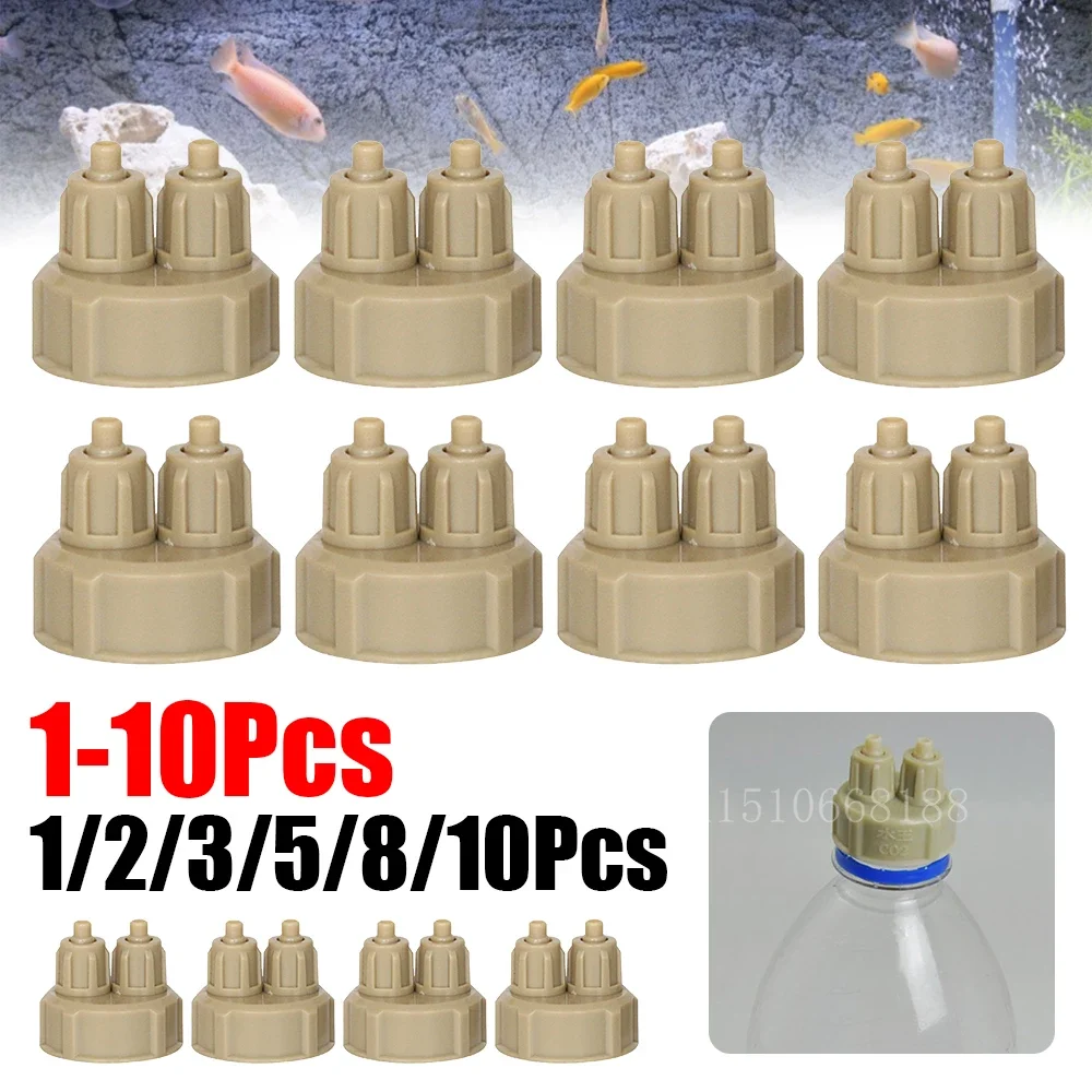 1-10Pcs Aquarium CO2 System Generator Bottle Cap Fish Tank Live Plant ...