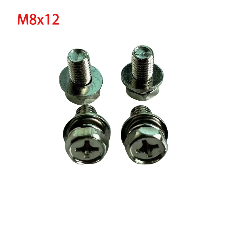 4pcs-M8x12mm-Stainless-Steel-Combination-Screw-Battery-Box-Terminal ...
