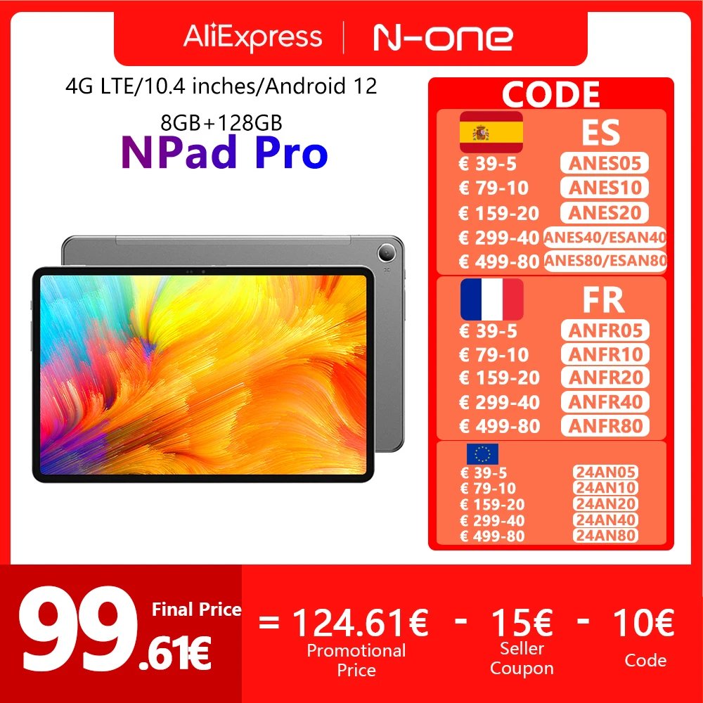 N-ONE-NPad-Pro-10-4-Tablet-2000-1200-FHD-Octa-Core-UNISOC-T616-8GB ...