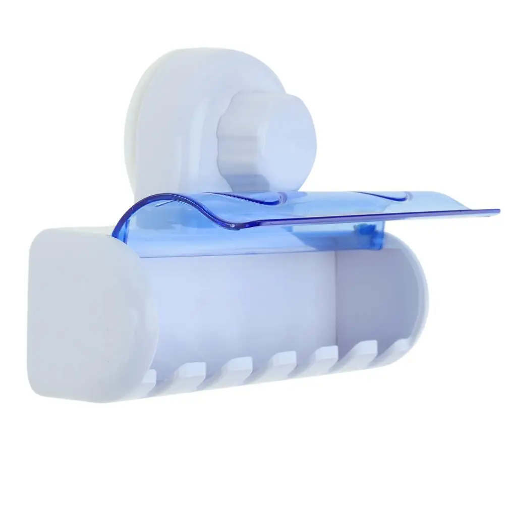 6 Racks Suction Cup Toothbrush Holder Wall Mount Toothbrush Rack Stand ...