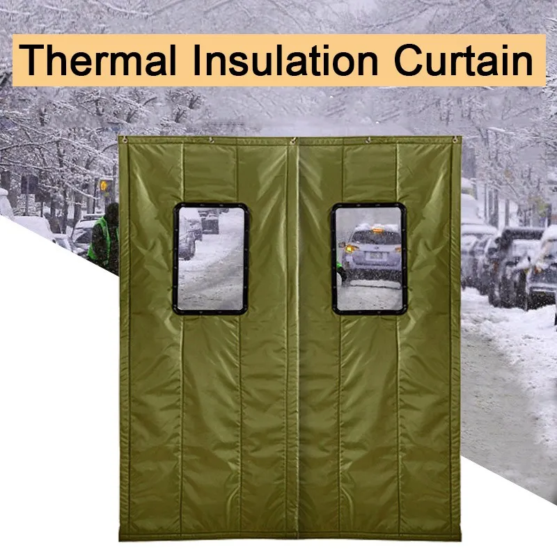 Customized Winter Thermal Insulation Cotton Door Curtain Supermarket ...