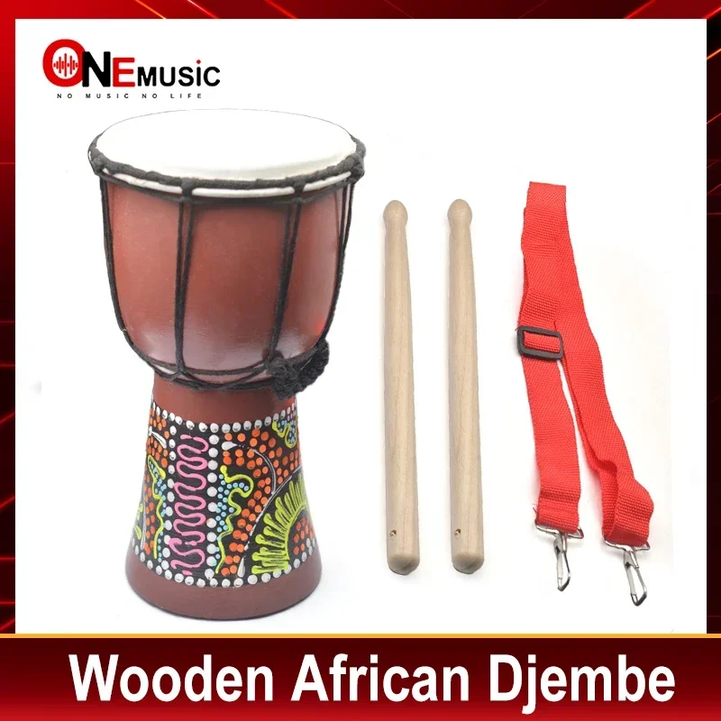 African-Djembe-5-Inch-Percussion-Hand-Drum-For-Sale-Wooden-Jambe ...