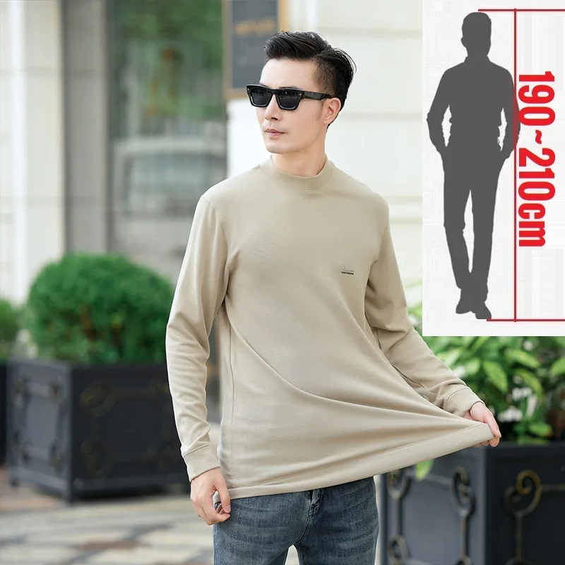Big Tall Men Clothes Tshirt Extra Long Length Sleeve Tee Bottoming T ...