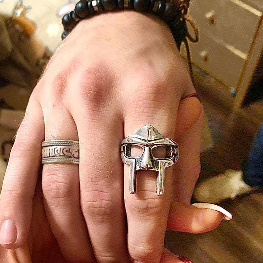 Retro-MF-DOOM-Mask-Rings-For-Men-Gladiator-Punk-Style-Egyptian-Pharaoh ...