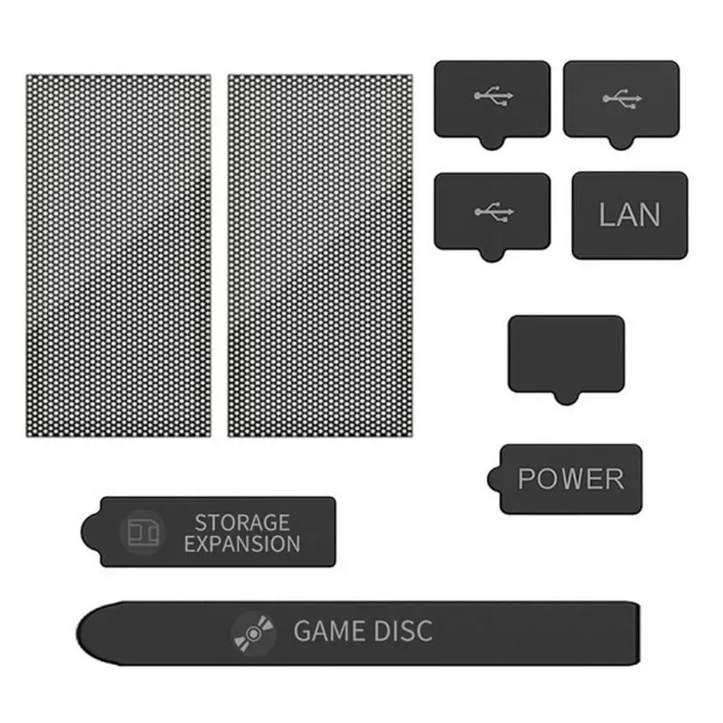 Silicone-Game-Console-Dustproof-Mesh-Filter-Kit-Cover-For-Xbox-Series-X ...