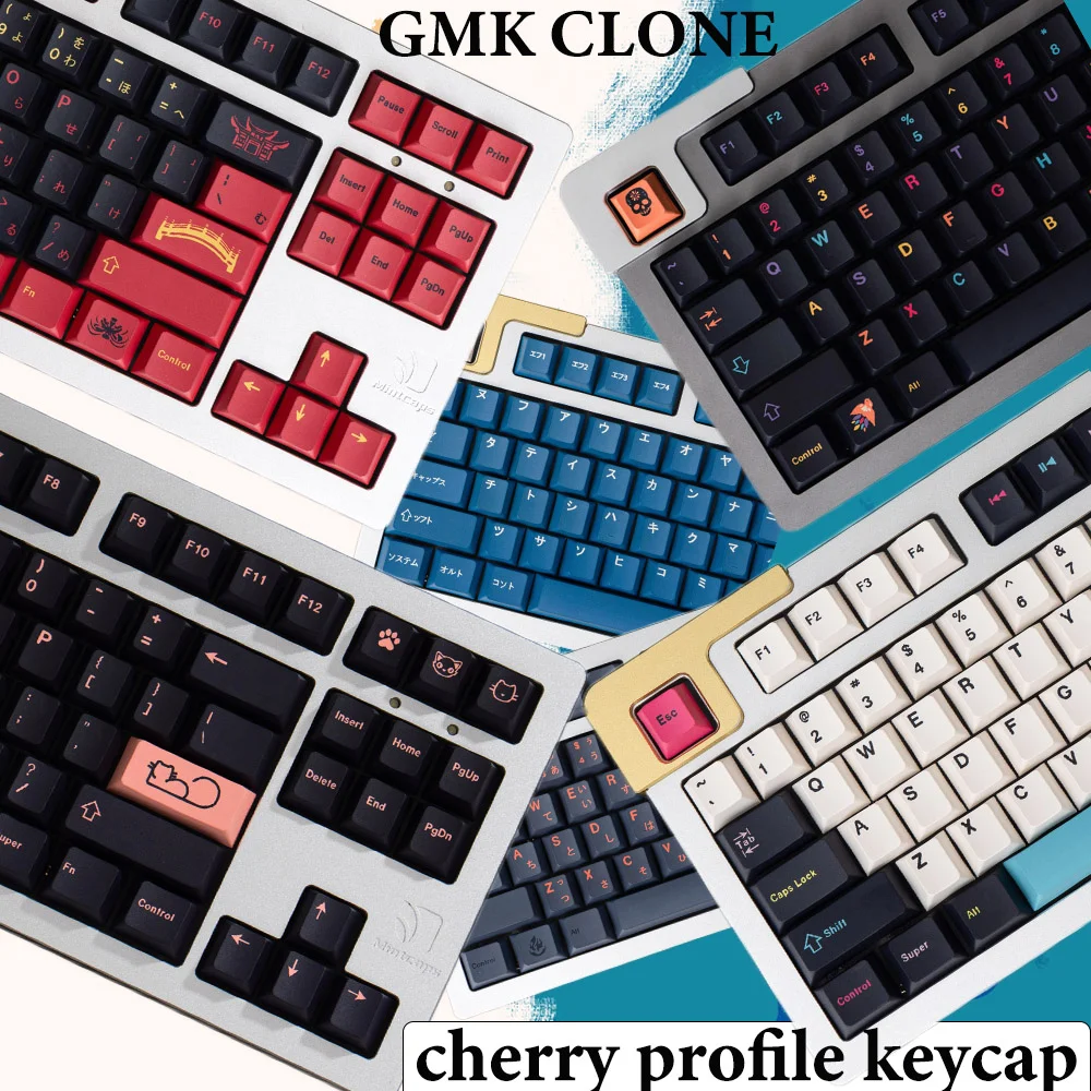 Yongqiu grande conjunto keycaps corante sub gmk clones eva striker ...