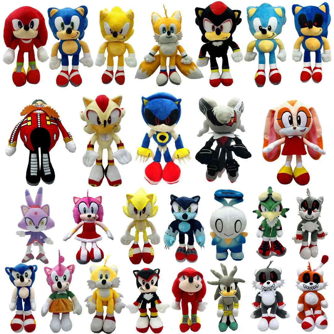 Peluche Sonic Amy Butter et Rose pour enfants, jouet de dessin animé ...