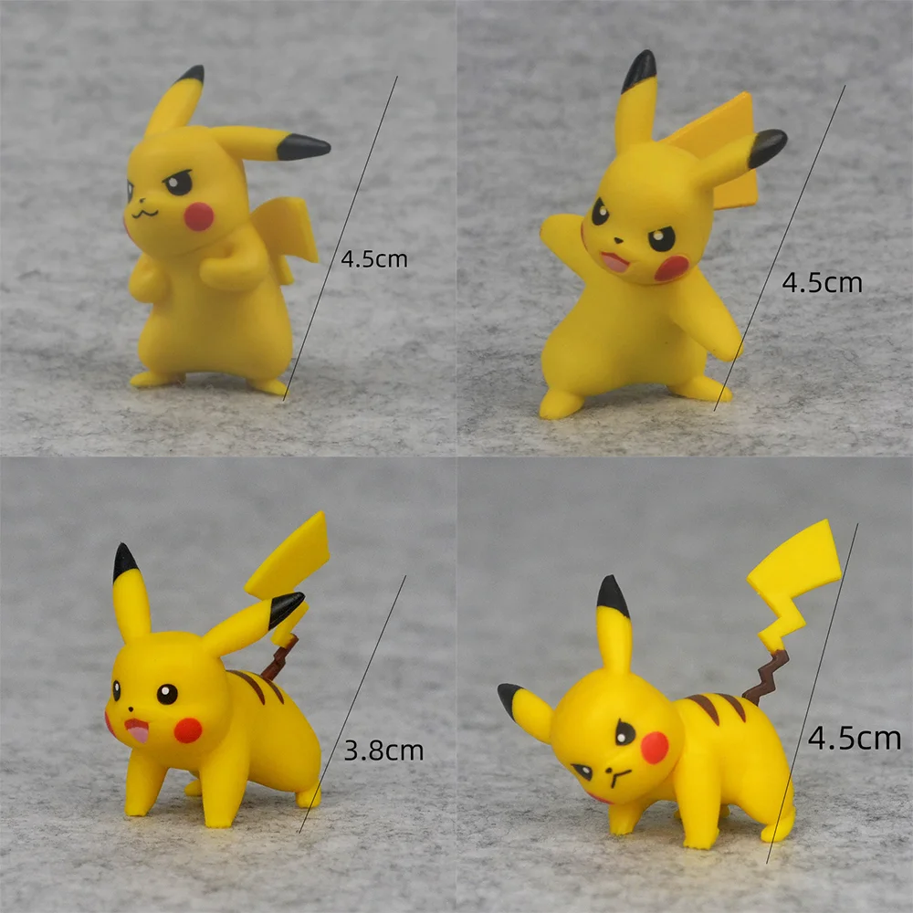 Mini Pokemon Pikachu Anime Action Figure Model Anime Snorlax Squirtle ...