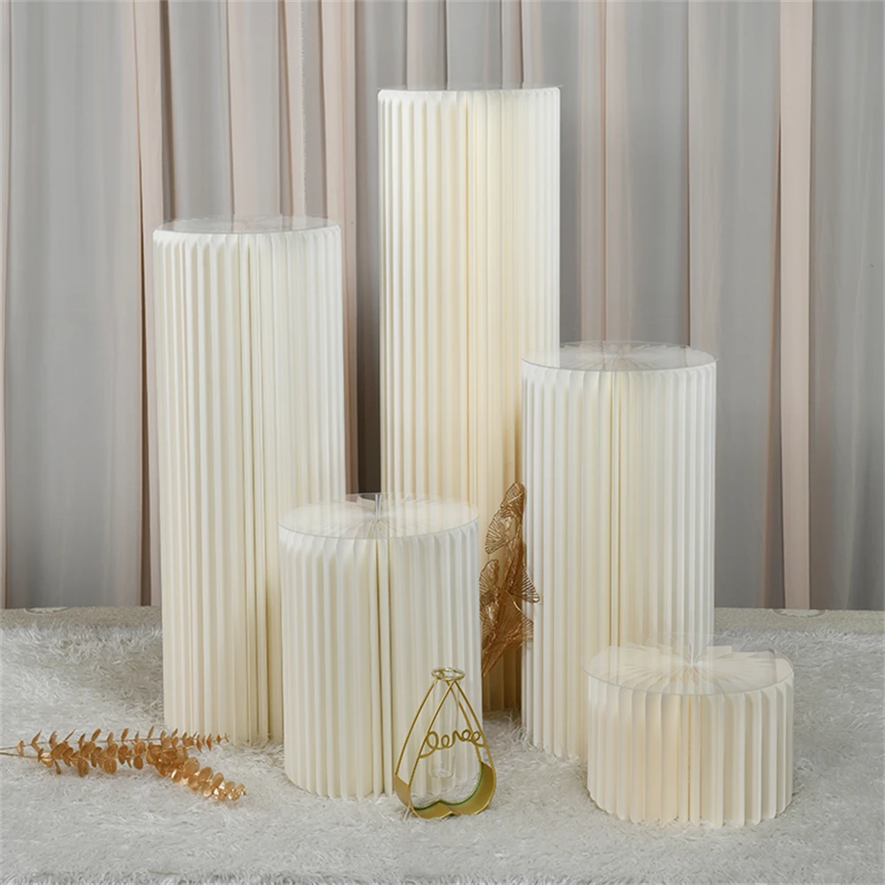 Folding Paper Roman Column Ornaments Party Wedding DIY Decoration ...