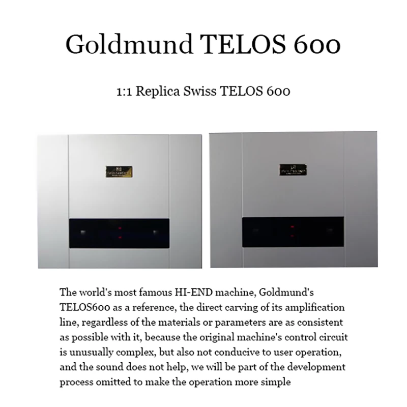 골드문트 TELOS 600 앰프, 600W EXICON ECX10N20/EXC10P20 1:1 복제품, 오리지널 TELOS ...