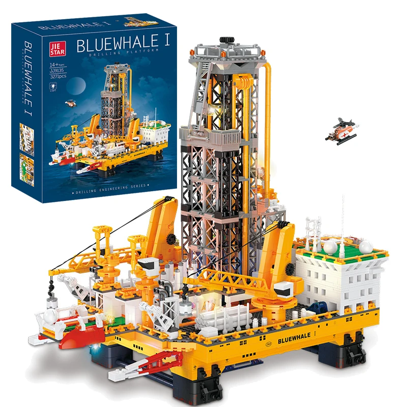3271pcs-MOC-Idea-Deep-Sea-Oil-Well-Drilling-Building-Blocks-Bricks-Construction-Model-Assembling ...
