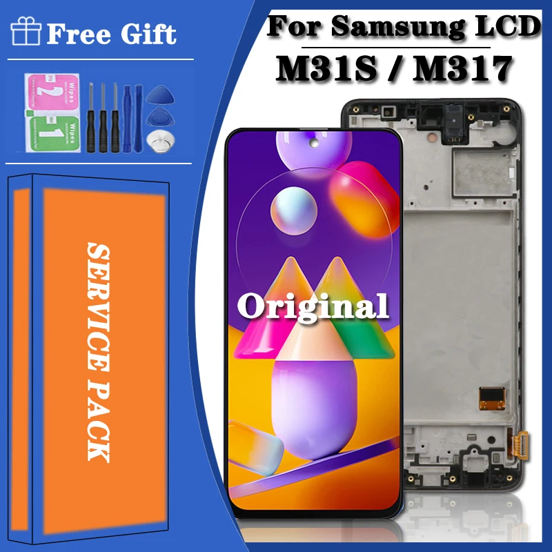 6.5 "الحجم الأصلي M31S LCD لسامسونج غالاكسي M31s SM-M317F M317F/DS Lcd ...