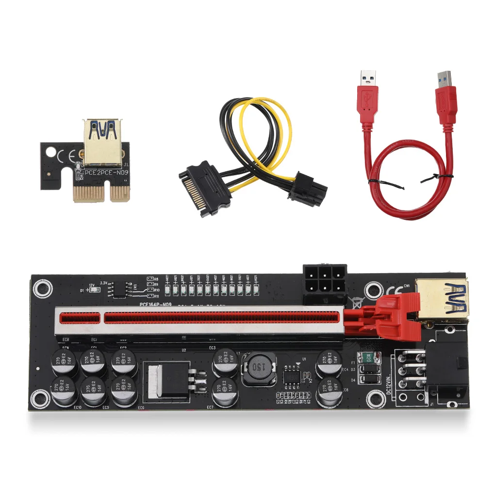 Convertidor de tarjeta adaptadora PCI E, indicador LED, extensor pci ...