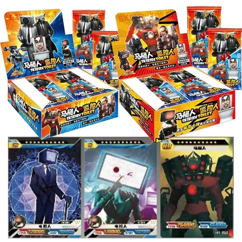 Skibidi Toilet Card Game Figure Card Toy Toilet Man Monitor Titan TV ...