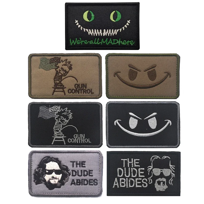 Dostum-askeri-taktik-kol-band-rozetleri-Abides-g-len-y-z-nak-yamalar ...