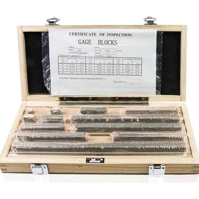 Contour Gauge 38pcs Steel Metric Gage Block Set Grade 2 Slip Jo Blocks ...