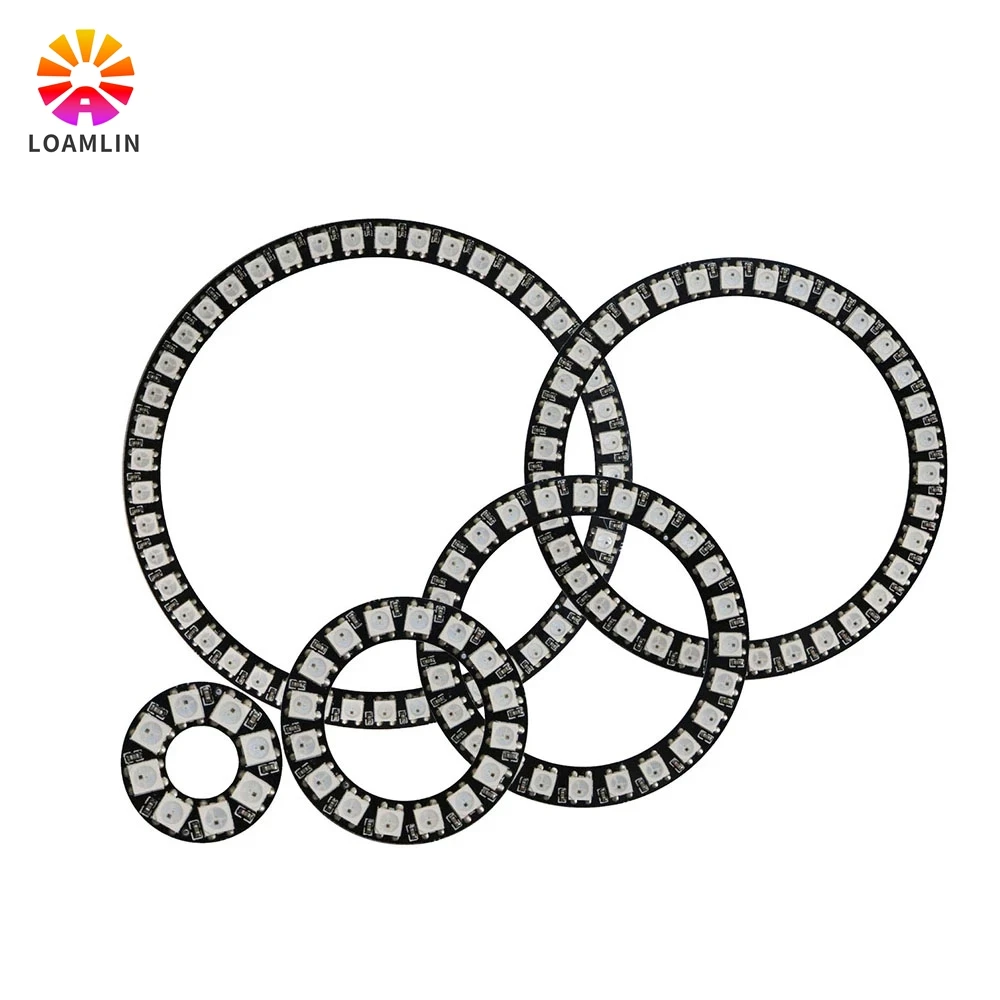 WS2812B-5050-RGB-Led-Digital-Panel-Light-Matrix-Flexible-Screen-WS2812 ...