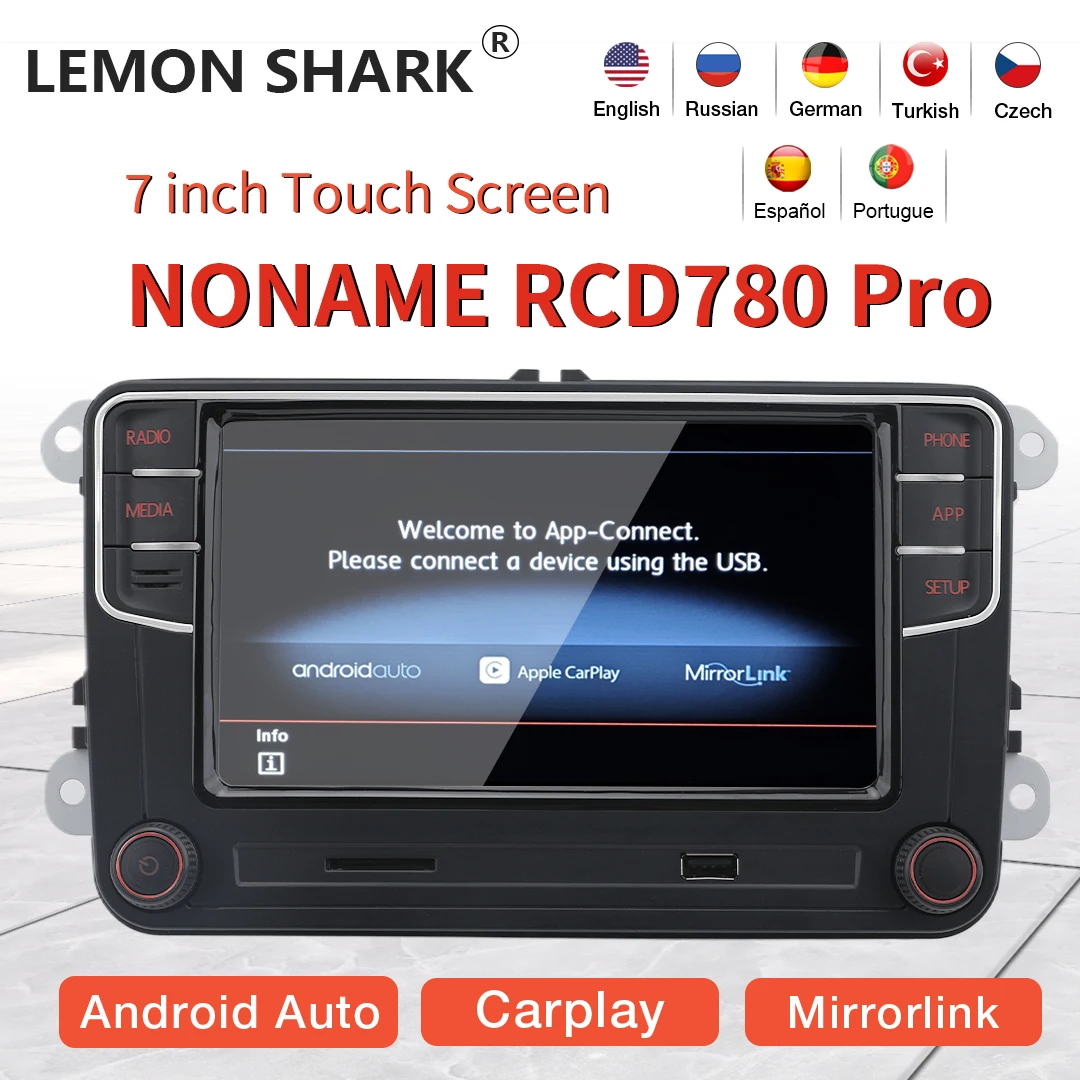 7 inch Touch Screen Carplay Car Radio Noname RCD780 Pro Android Auto ...