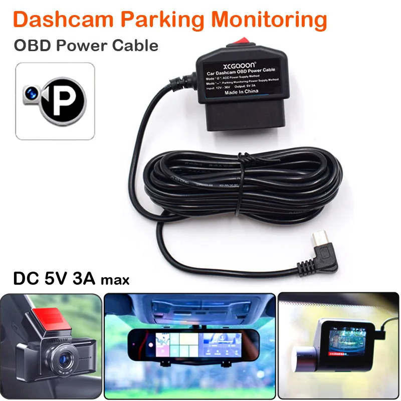 Dash-Cam-Camcorder-Fahrzeug-DVR-24-Stunden-Auto-Ladekabel-obd-Hardwire ...