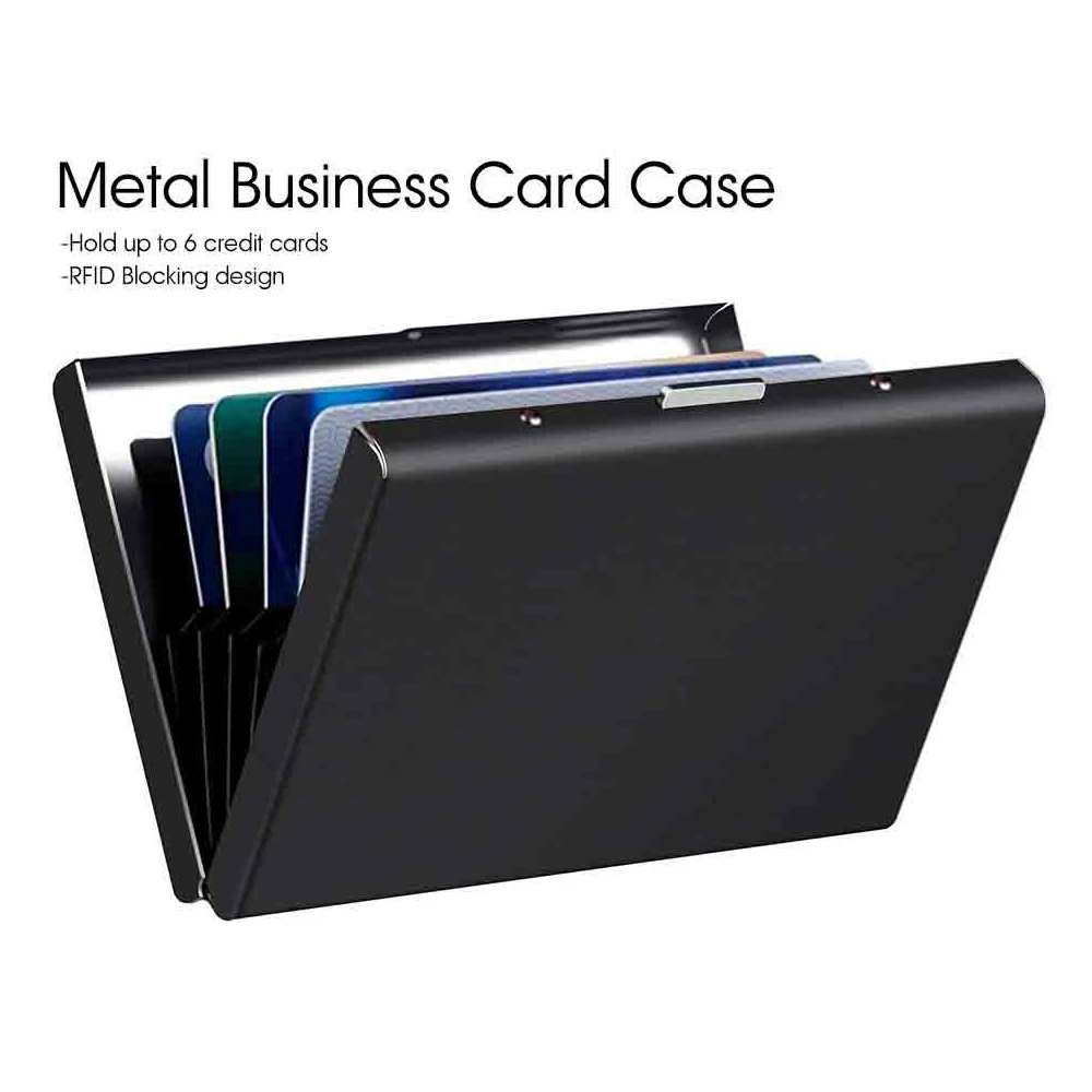 Minimalist-RFID-Blocking-Aluminum-Metal-Slim-Wallet-Money-Bag-Anti-scan ...