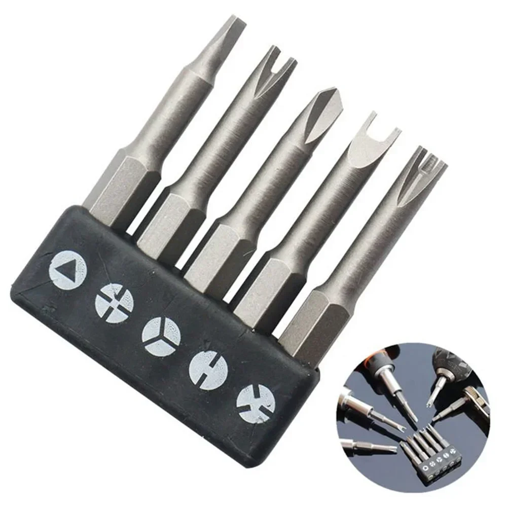 5Pcs-Special-shaped-Screwdriver-Set-50mm-U-shaped-Y-Type-Triangle-Inner ...